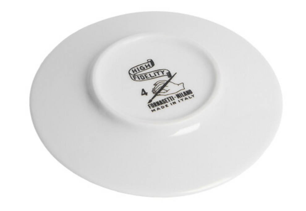 Fornasetti Coffee cup High Fidelity Quadrettato black/white – Milk ...